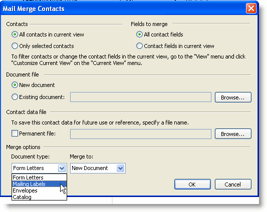 Mail Merge From Outlook