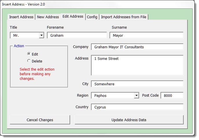 Address Book For Word 2007 2010
