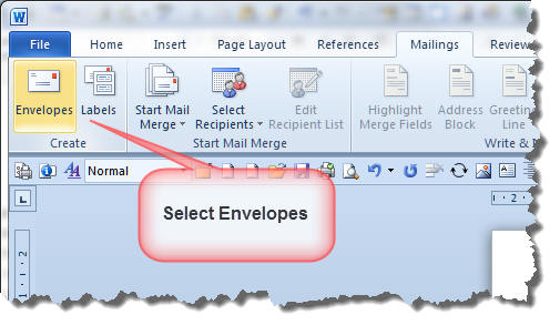 Print Custom Envelope Size Microsoft Word