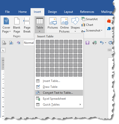 Convert Text To Table Word 2007 Gerabr