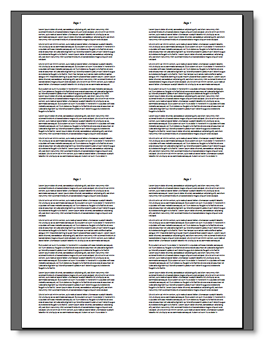 Print Multiple Copies On The Same Page