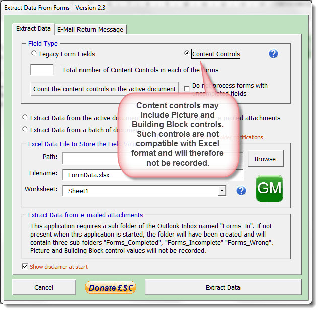 Extract Data From Forms