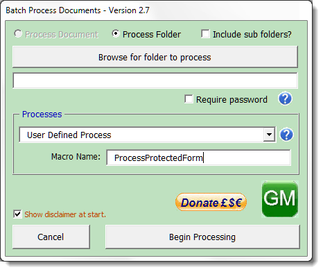 Document Batch Processes