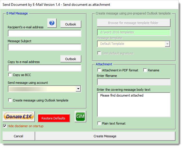 E Mail Document