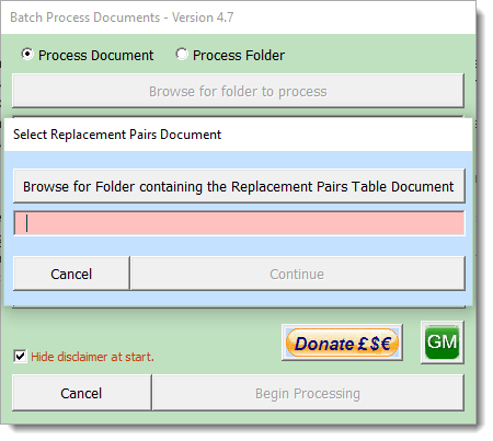 Document Batch Processes
